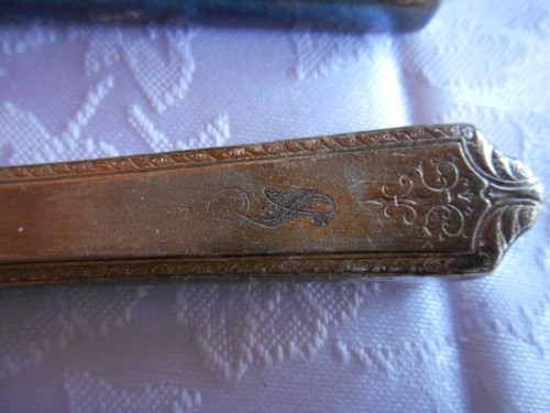 Set of 6 Knives INSICO Stainless Blade with Silver Handle Monogram S ...