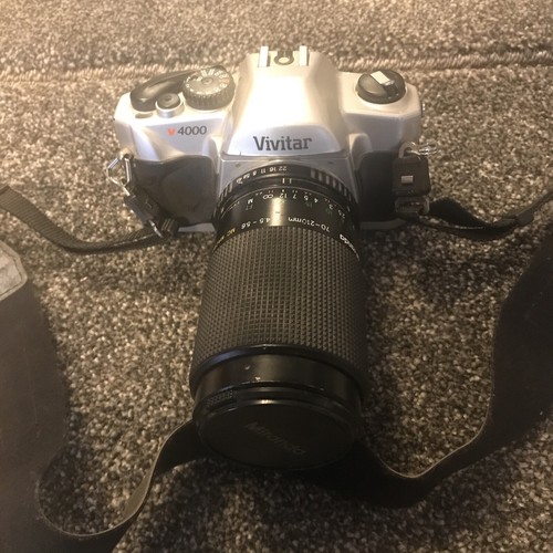 Vivitar V4000 35mm film SLR camera with Miranda 70-210mm 1:4.5-5.6 ...