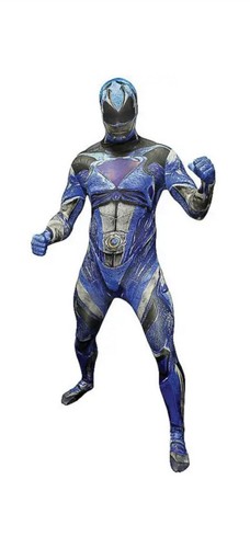 POWER RANGERS BLUE RANGER MORPH SKIN SUIT COSTUME HALLOWEEN COSPLAY NEW ...
