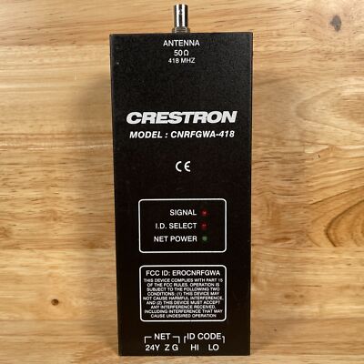 Crestron CNRFGWA-418 Black Portable 418MHz 1-Way RF Gateway Wireless ...