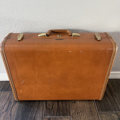 1950s Samsonite Suitcase Style 4632 Hard Shell Luggage Green Fabric ...