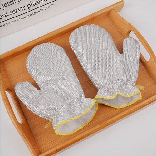 Rust Removal Cleaning Cloth Kitchen Magic Dishwashing Gloves Metal ...