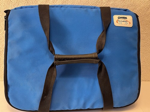 Pyrex Portables Insulated Round & Rectangle Carrier Bags Set Of 2 Blue ...