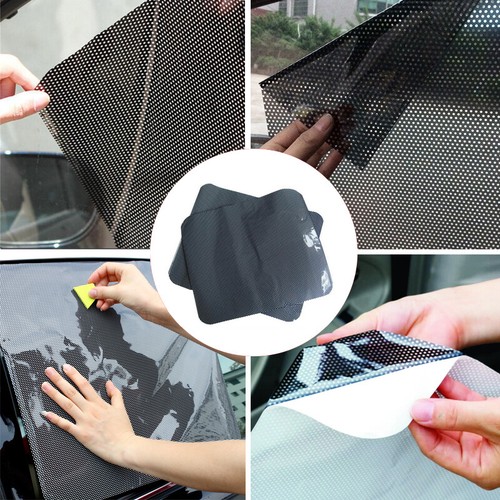 2pcs SUV Car Side Window Net Sunshade Shied Mesh Film Sticker UV ...