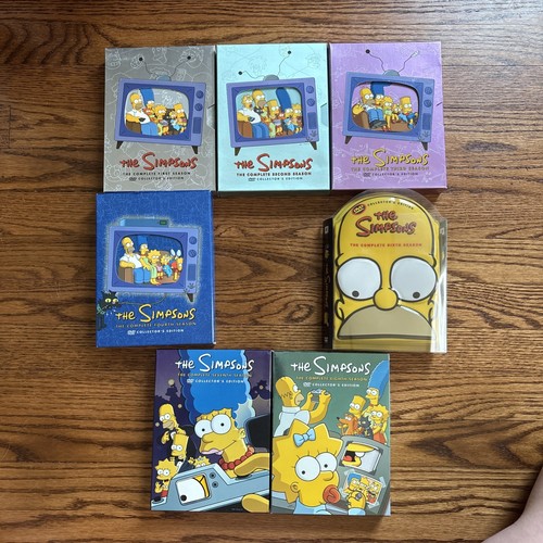 The Simpsons DVD Box Set Lot - Seasons 1-4, 6-8 Collector Editions ...