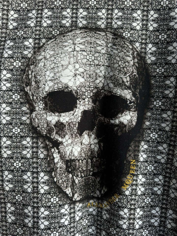 ALEXANDER MCQUEEN SKULL AOP GRAPHIC T-SHIRT SS13 CREWNECK SHORT SLEEVE ...