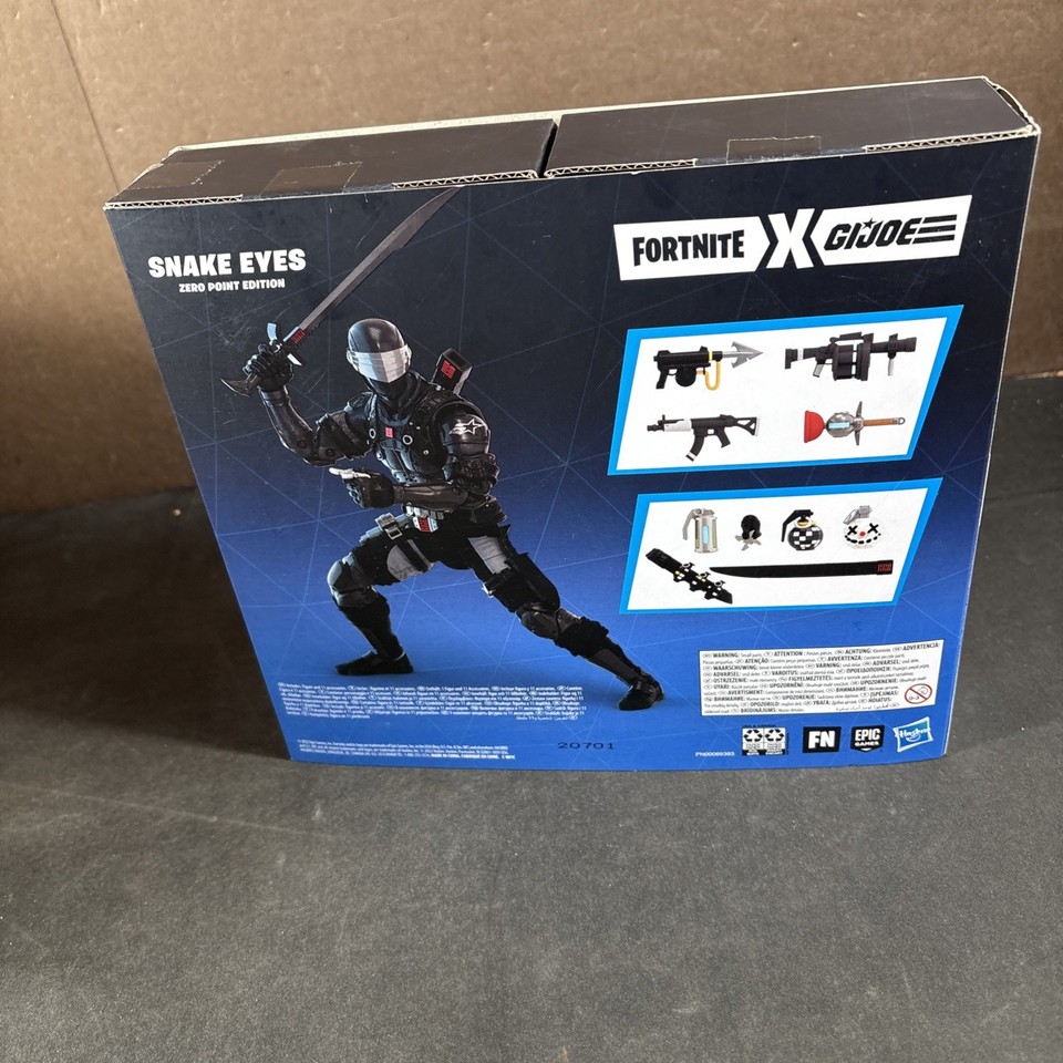 SNAKE EYES ZERO POINT EDITION 1:12 ACTION FIGURE GI JOE FORTNITE NEW IN ...