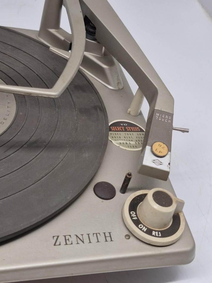Vintage Zenith Micro Touch Record Player Turntable | eBay