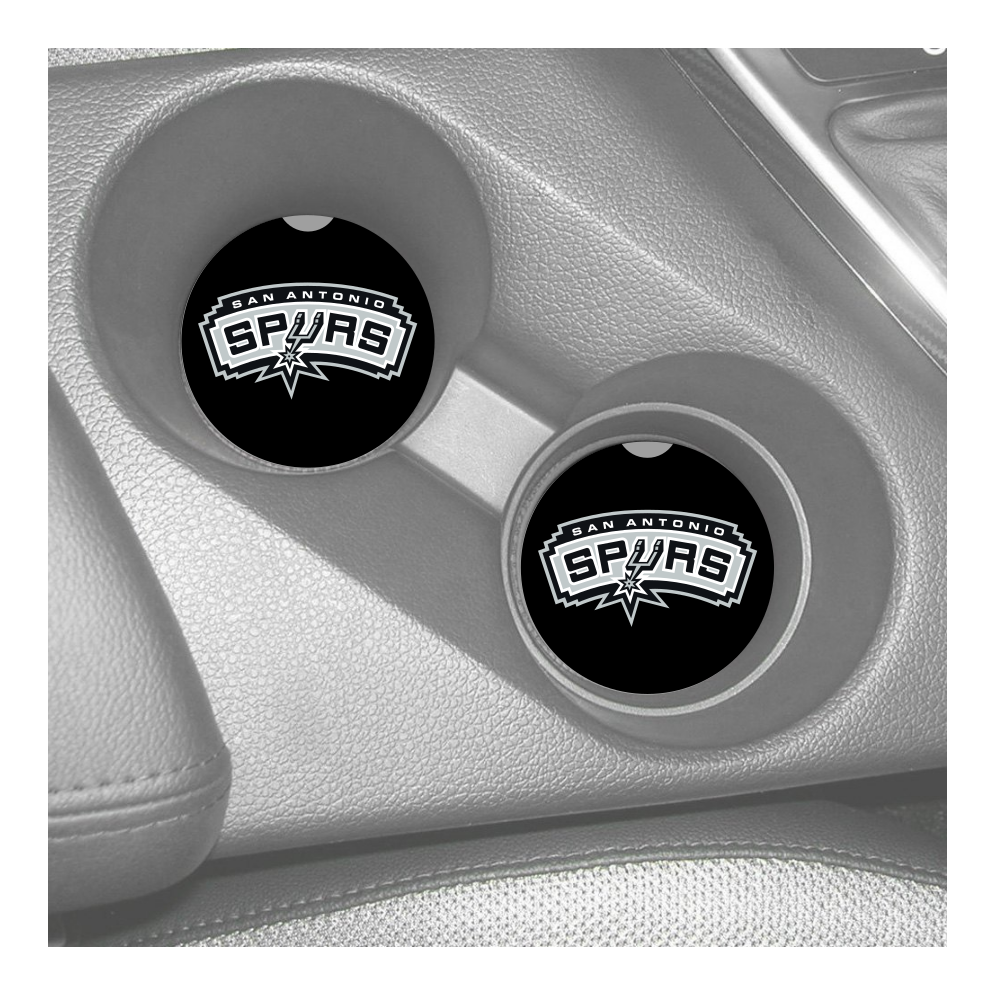 SAN ANTONIO SPURS RUBBER CAR COASTERS SET (2) NBA | eBay