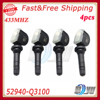 433MHz TPMS Sensor 4 X For Hyundai H1 H100 Van Staria [US4] Kia ...