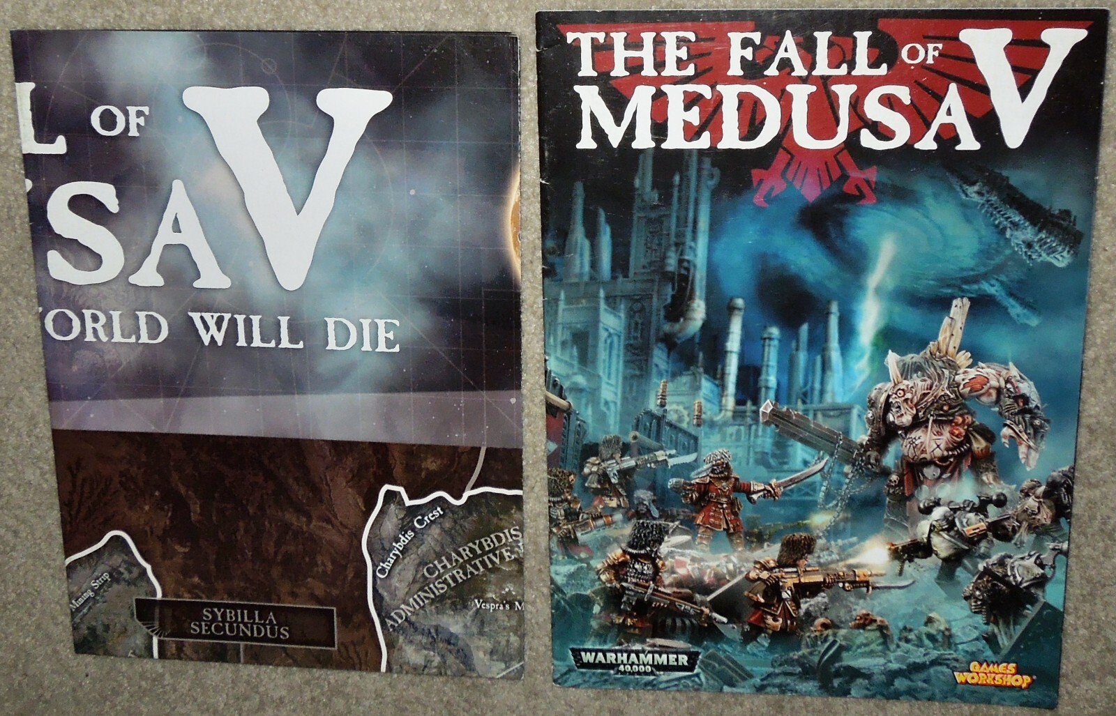2006 Games Workshop Warhammer 40k The Fall of Medusa V Booklet & Wall ...