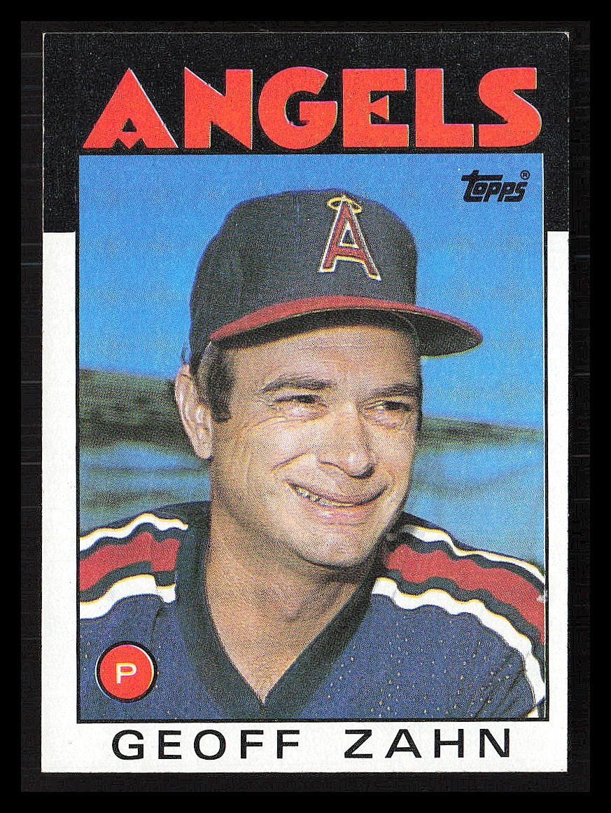 Geoff Zahn 1986 Topps #42 Angels | eBay