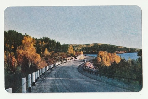 Vtg Chrome Postcard Kenora Ontario Autumn Season Woodlands Lakeland ...
