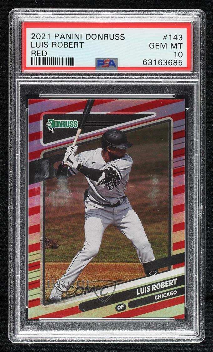 2021 Panini Donruss Red 1593/2021 Luis Robert #143 PSA 10 GEM MT | eBay