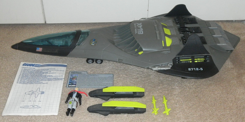 1988 Vintage G.I. GI Joe 3.75 ARAH Phantom X19 Stealth Fighter Jet 100% ...