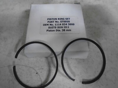 Total Piston Rings For Stihl 009 011 015 FS150 FS220 FS350 1114 034 ...