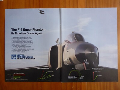12/1984 PUB PRATT & WHITNEY PW1120 MILITARY ENGINE USAF F-4 SUPER ...