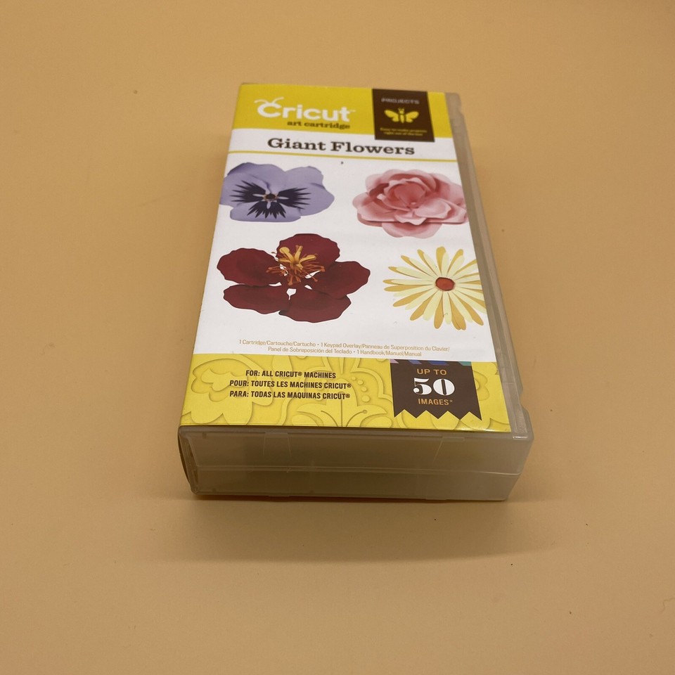 Giant Flowers Cricut Cartridge Art Paper Flowers Leaves - Complete | eBay