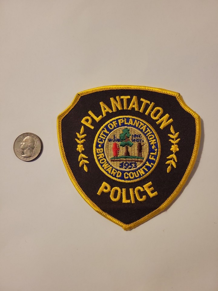 PLANTATION FLORIDA FL POLICE PATCH | eBay