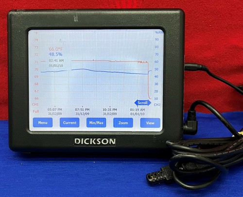 Dickson FH525 Touchscreen Temperature / Humidity Data Logger NO PROBE ...