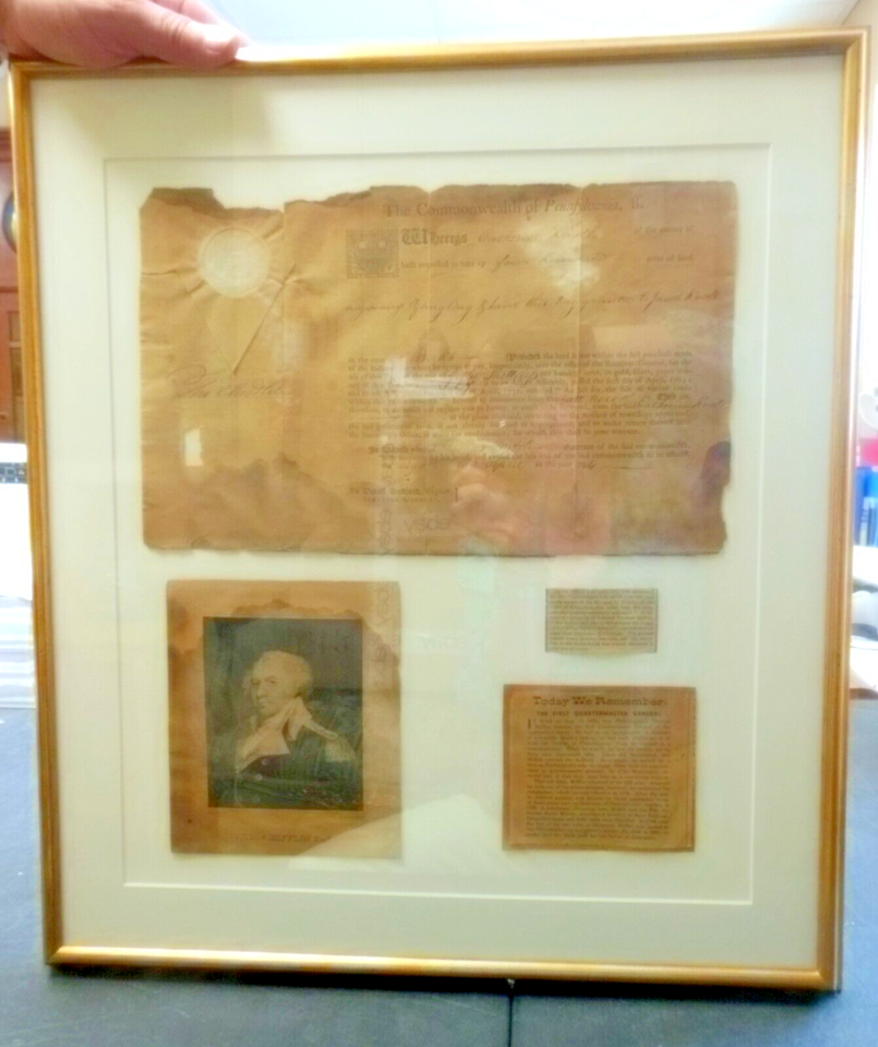 Thomas Mifflin 4/8/1794 Hand Signed Printed Document From Penna ...