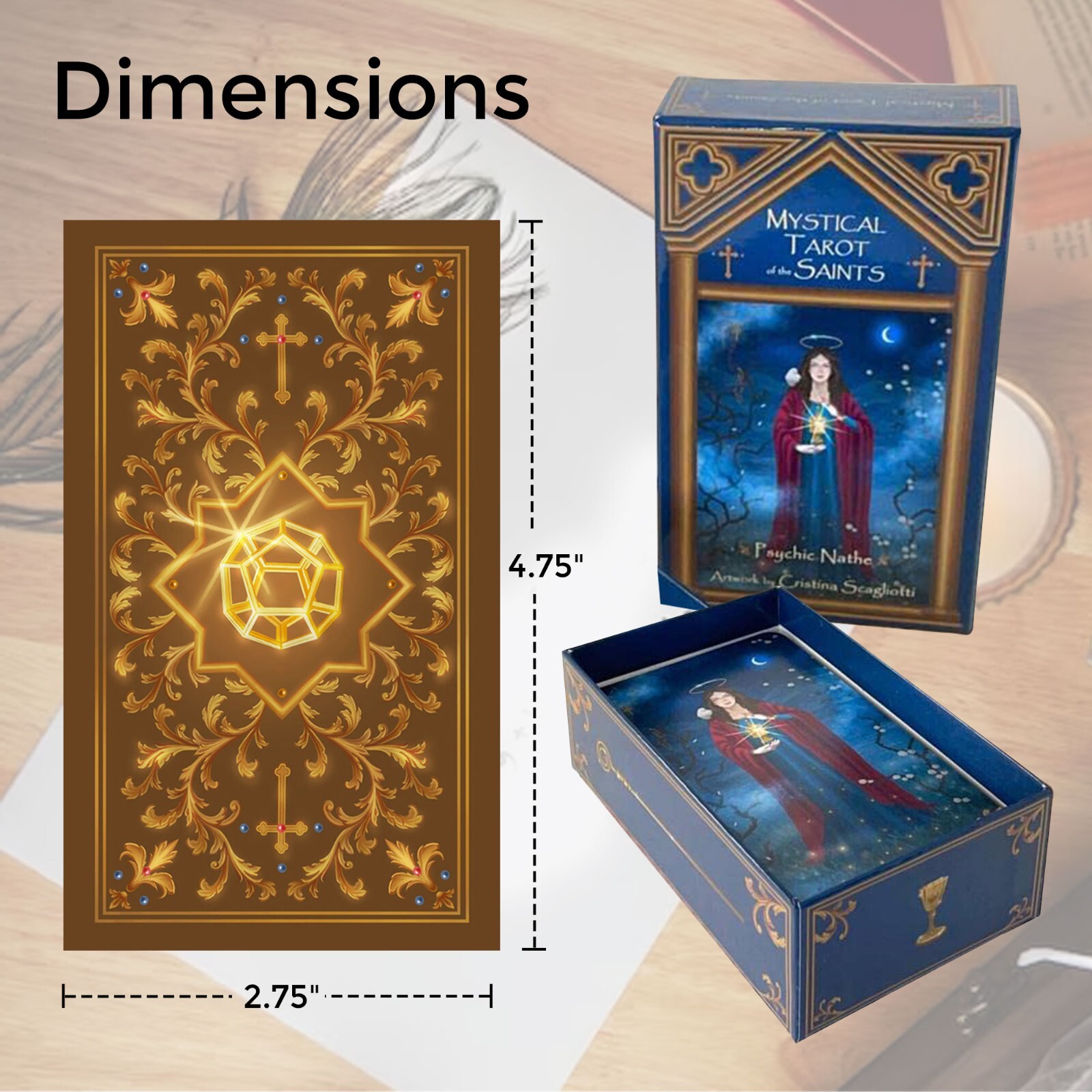 Mystical Tarot of the Saints Tarot Deck, Oracle cards, Divination ...