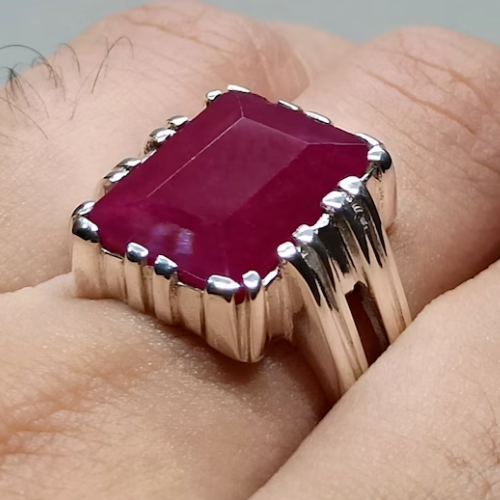 Ruby Rings Natural Ruby Rings Ruby Gem Ruby Ring For Men Sterling Silver 925 | eBay