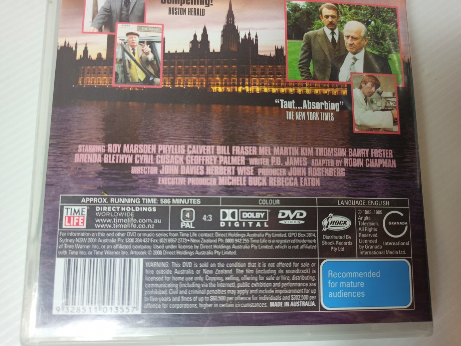 The P.D. James Collection Region 4 DVD 2 Mini Series Set 1983/5 Roy ...