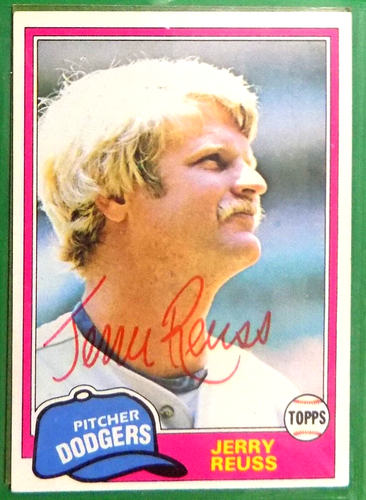 Jerry Reuss Los Angeles Dodgers 1981 Autographed Card | eBay