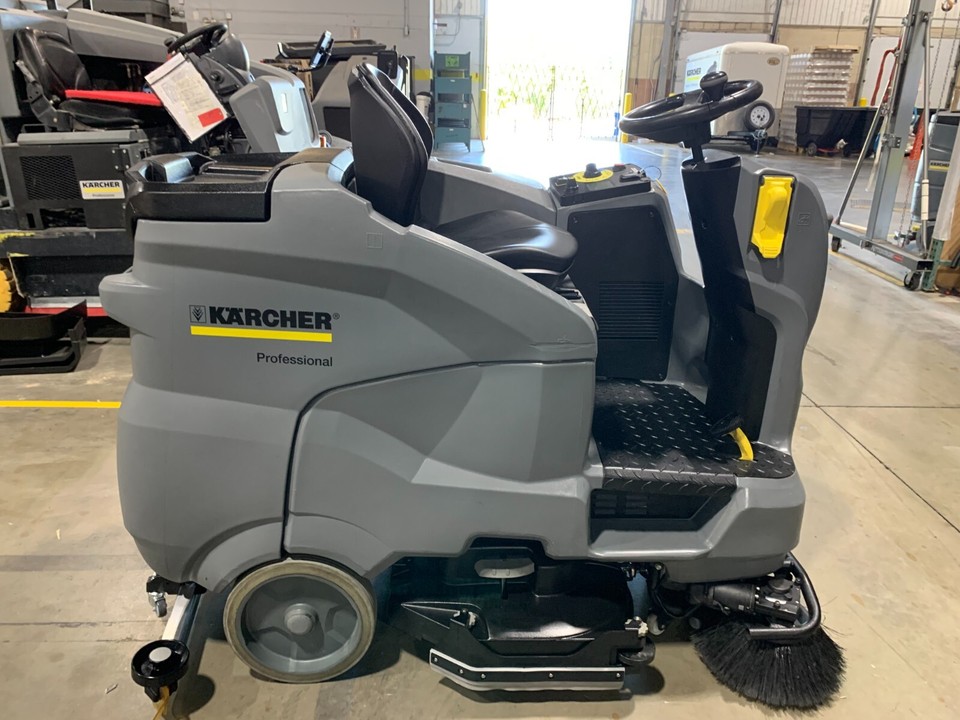 USED 2018 Karcher B150R Bp Rider Scrubber W/D75 Deck and AGM Batts #0. ...
