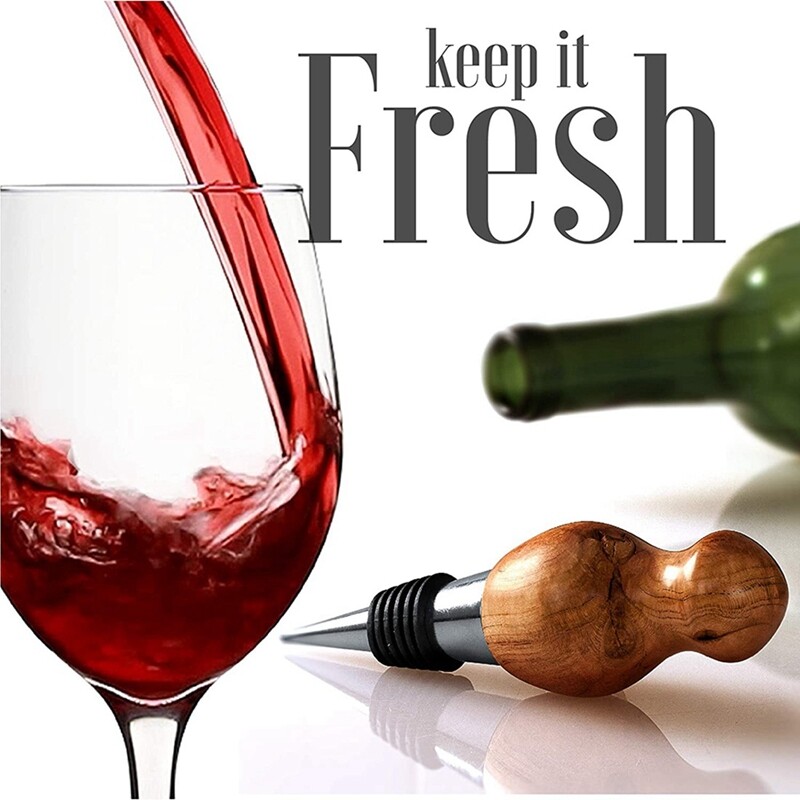 8 Pieces Metal Cork Blank Wine Stopper Kit Reusable Wine Stopper Insert ...