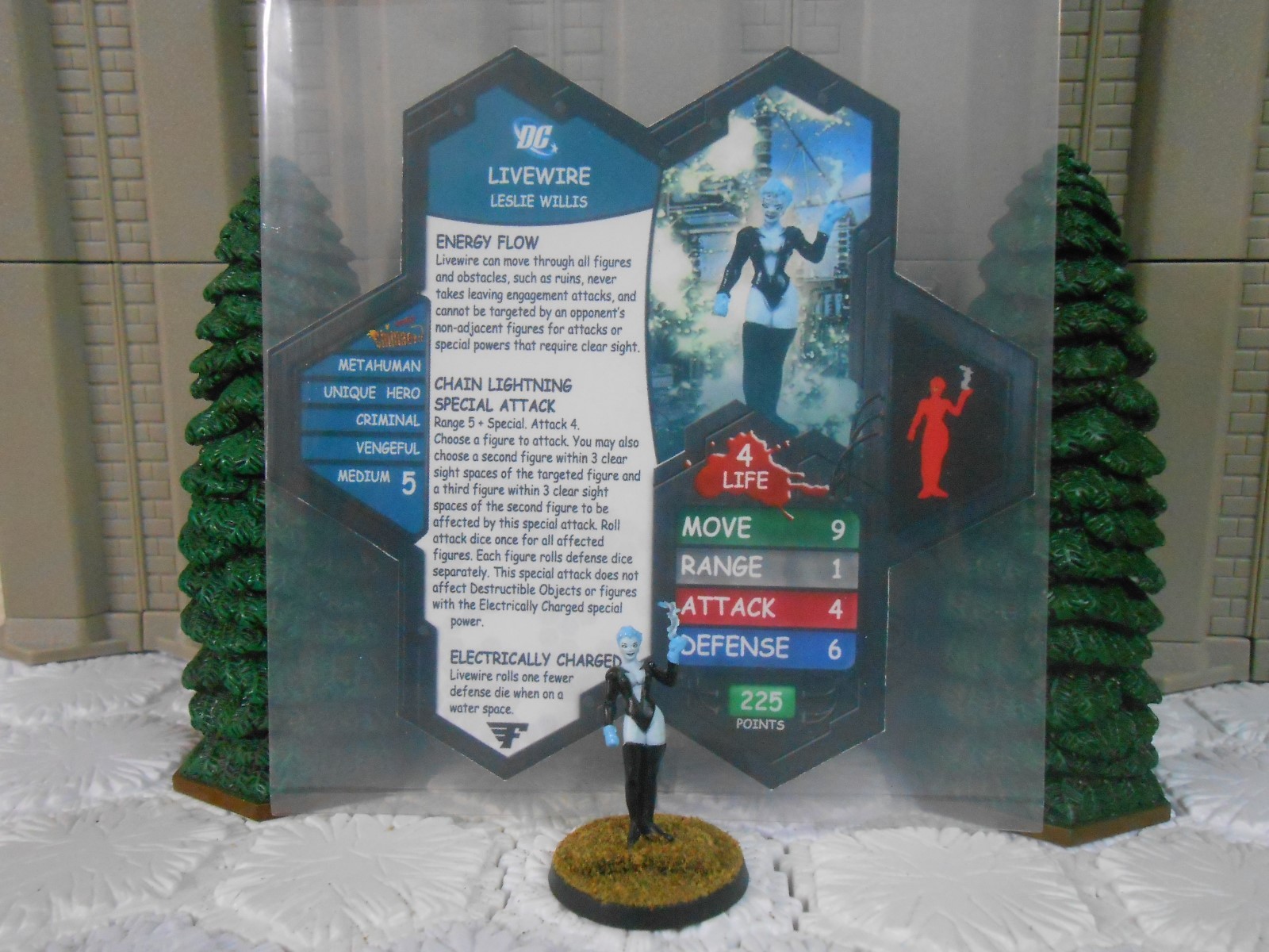 Heroscape Custom Livewire Double Sided Card & Figure w/ Sleeve DC ...