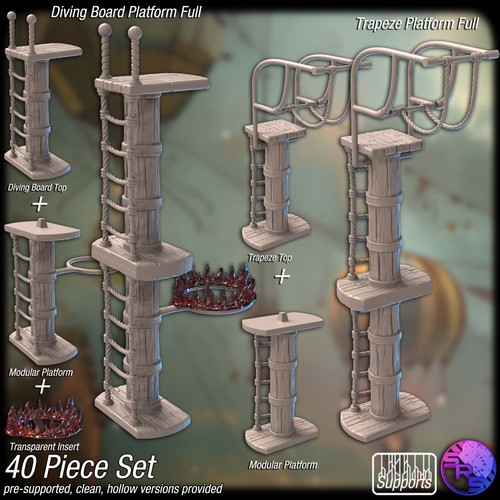 Fantasy Carnival Terrain – 3D Printed Fairground Scenery for 28–32mm ...