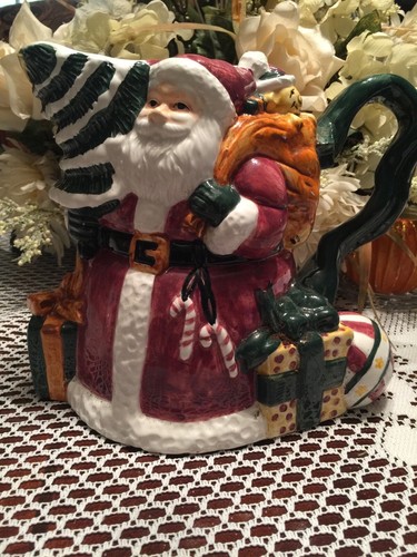 HomeTrends Decorative Ceramic Santa Pitcher Christmas Decor | eBay