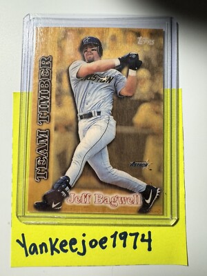 1997 Topps Team Timber Jeff Bagwell Houston Astros #TT4 NM REAL WOOD ...