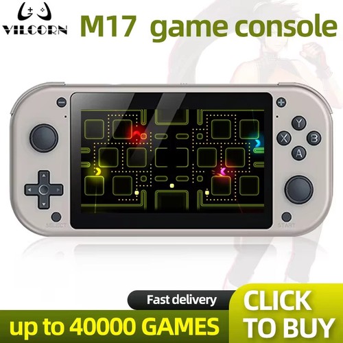 M17 Retro Handheld Video Game Console Open Source Linux System 4.3 Inch ...