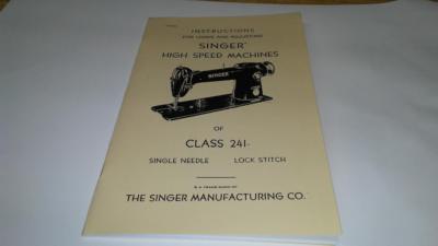 Singer 241 Class Sewing Machine Adjusters Manual | eBay