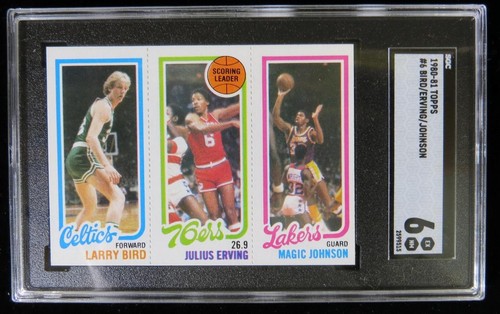 1979 Topps Larry Bird Magic Johnson Basketball Rookie Card SGC 6 EX-NM ...