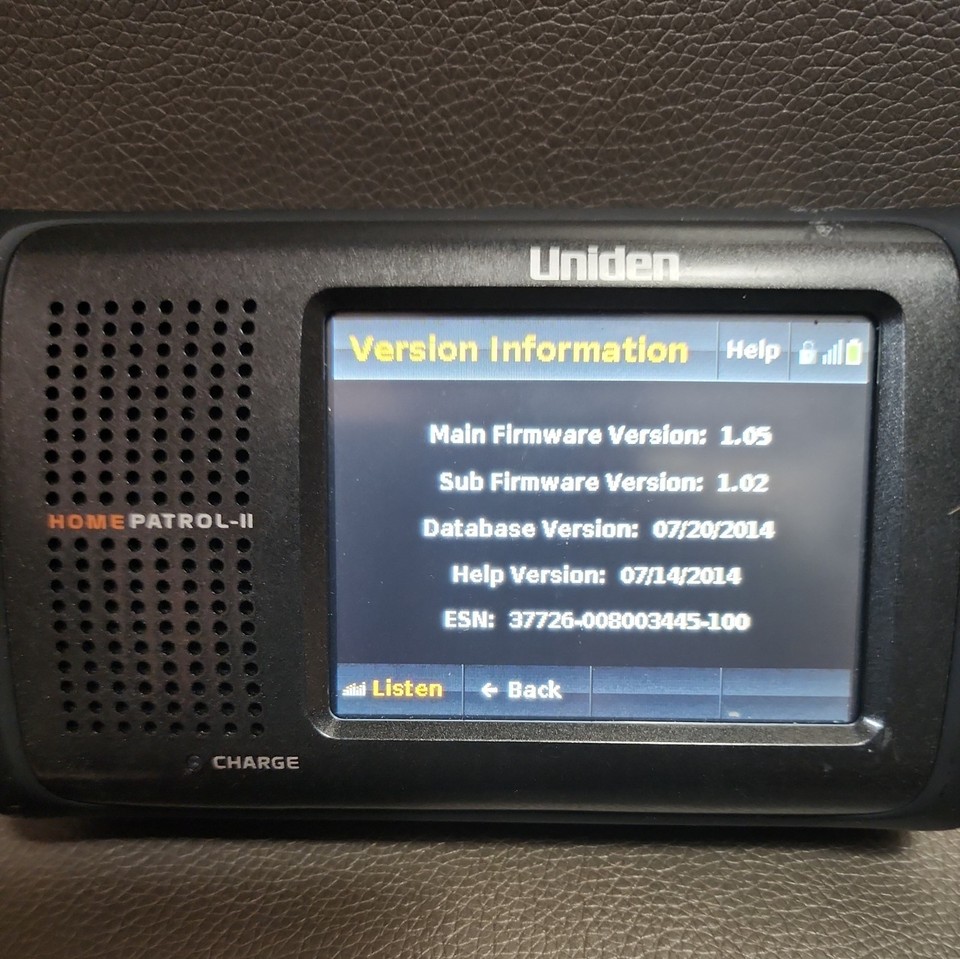 Uniden Home Patrol 2 Phase2 Touchscreen Digital Scanner Latest firmware ...