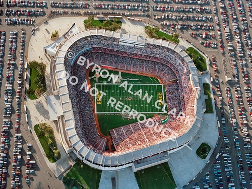 Rare 1986 Angel Stadium Rams 26, Saints 13 Aerial Photo 58,600 Fans NFL ...
