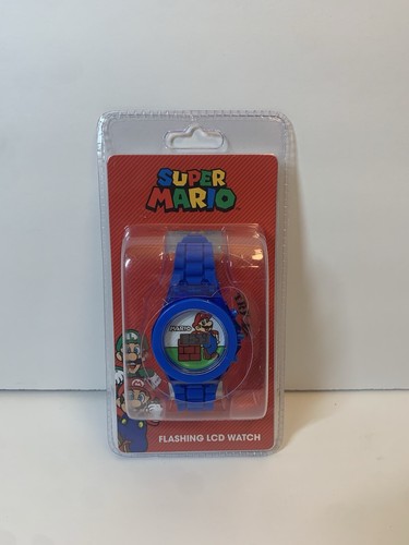 Nintendo Super Mario Bros New Digital Watch w/Flashing LCD Kid's Watch ...