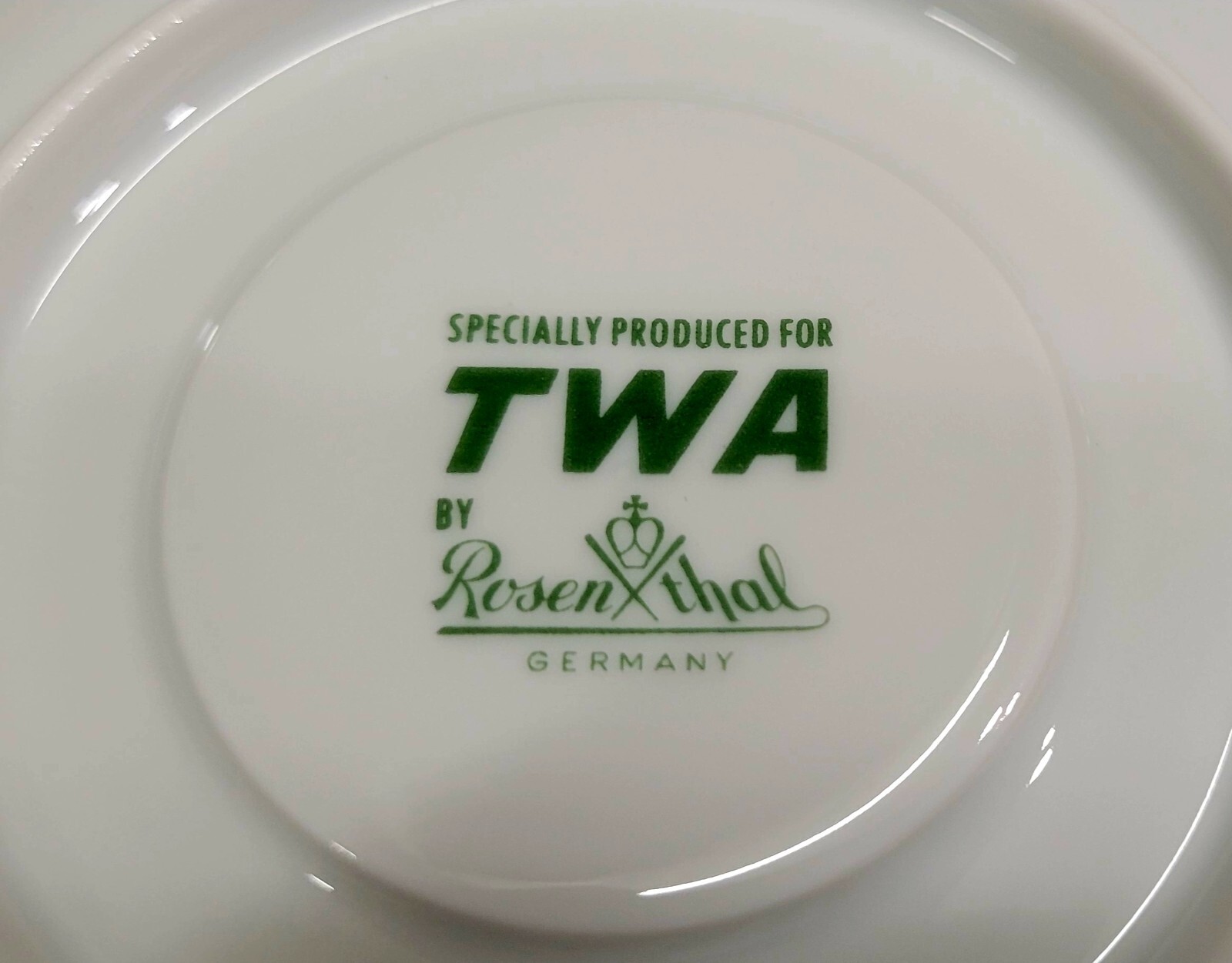 TWA Royal Ambassador Cup and Saucer Set by Rosenthal China, First Class ...