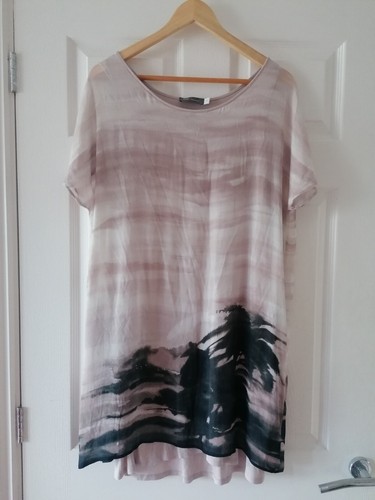 Mint Velvet Sheer Floaty Tunic Top Longline UK12 Pretty Layers G25 | eBay