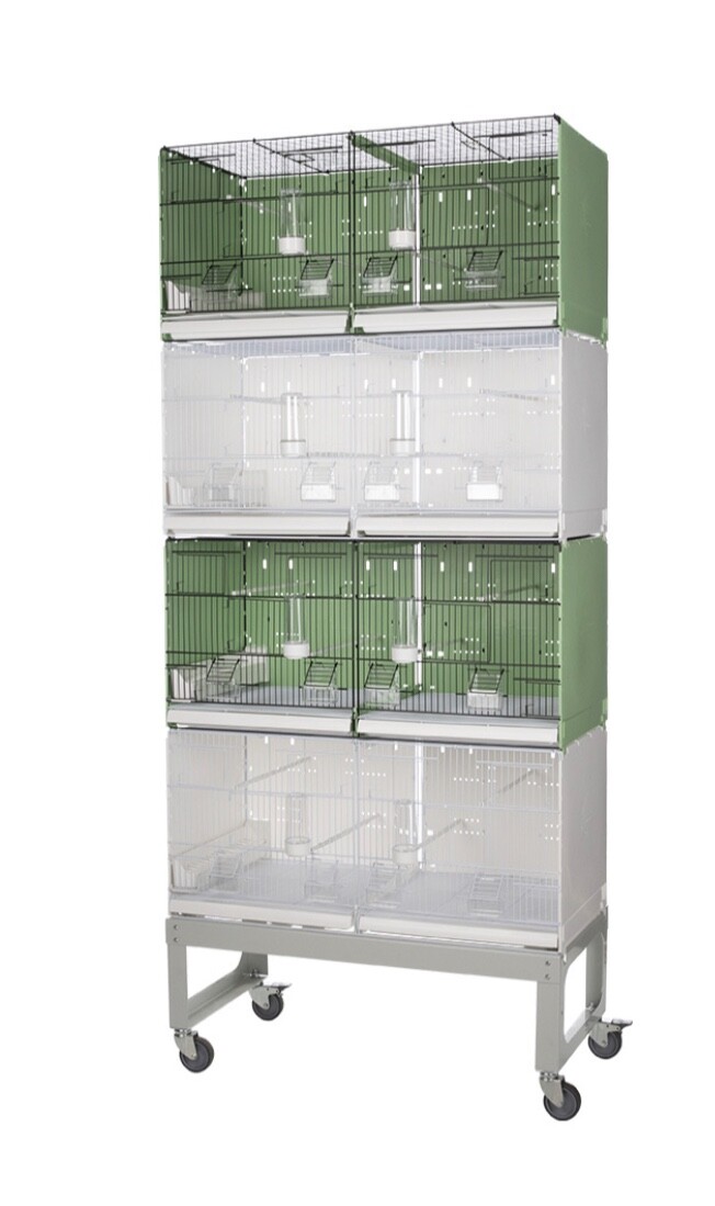 90cm 35" Plastic Bird Double Breeding Cage Divider Budgie Canary Finch ...