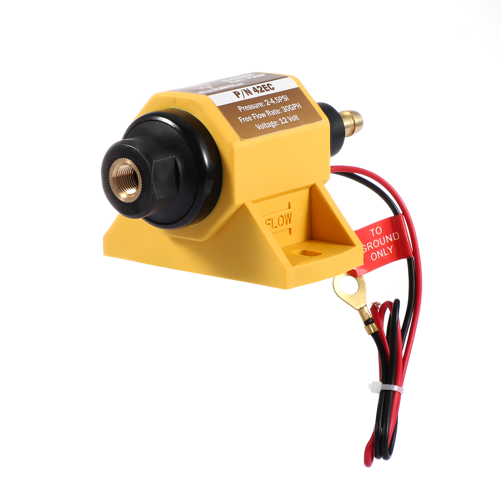 Edelbrock 17301 Micro In-Line Electric Fuel Pump 38 GPH 7 PSI Max Gas ...