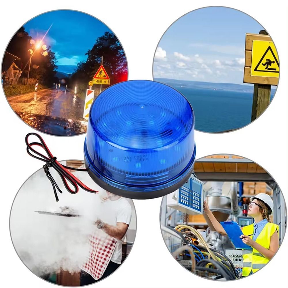 Blue Warning Industrial Signal Light 24V Blinking Signal Warning Lamp ...