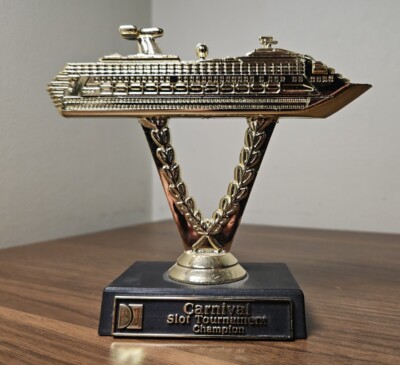 Carnival Slot Tournament Champion Cruise Line Trophy Ship on a Stick | eBay