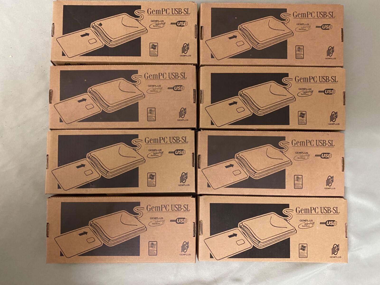 Lot of 8 GEMPLUS USB Card Reader Gem PC USB-SL Model # HWP108841B (New ...