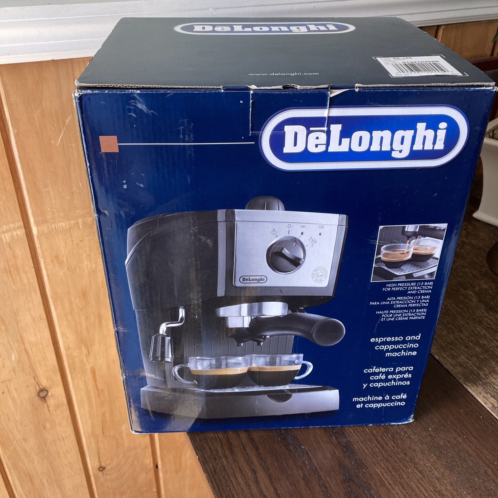 De'Longhi EC155 Manual Espresso Machine 15-Bar/1100W - Black for sale ...
