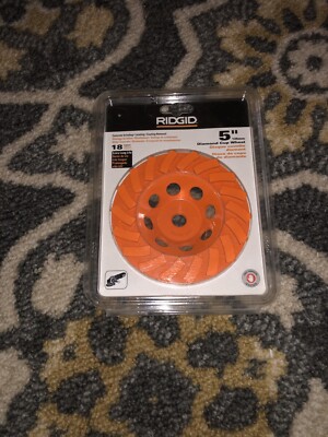 RIDGID Grinding Wheel Turbo Diamond Cup Angle Grinder Accessory 5 In 18 ...